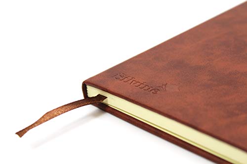 Silvine Executive Soft Feel Pocket Notebook Ruled with Marker Ribbon 160pp 90gsm 143x90mm Tan Ref 196T