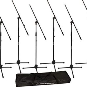 Ultimate Support JS-MCFB6PK JamStands Series 6-Pack Tripod Mic Stand Bundle