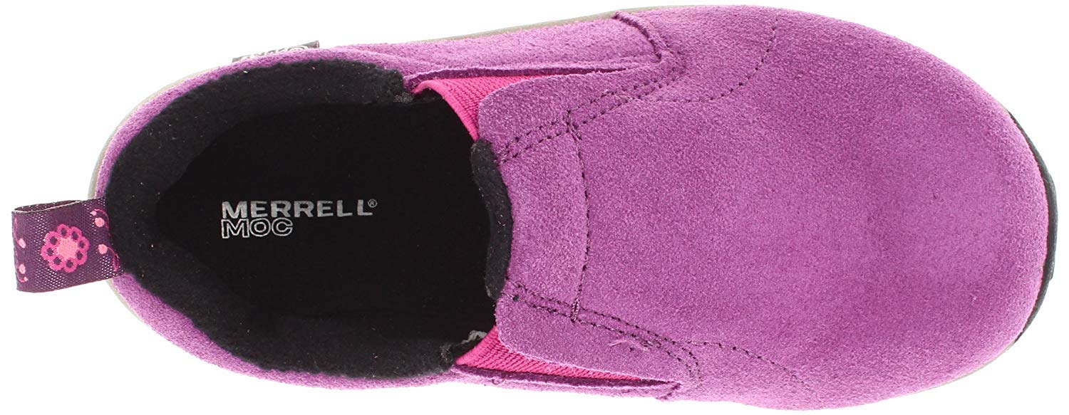 Merrell Jungle Moc Frosty Waterproof Moccasin, Wineberry, 1.5 US Unisex Big Kid