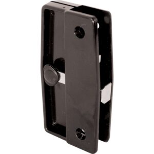 prime-line a 139 black plastic mortise style screen door latch and pull, for academy and better bilt (single pack)