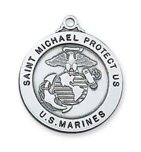 marine corps/st. michael sterling round medal