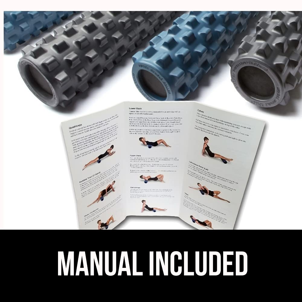 RumbleRoller Original Textured Foam Roller - Deep Tissue, Self Myofacial Release Massage Therapy Roller (RumbleRoller 31" FullSize Original Foam Roller)