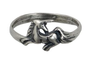 sterling silver little unicorn ring size 5