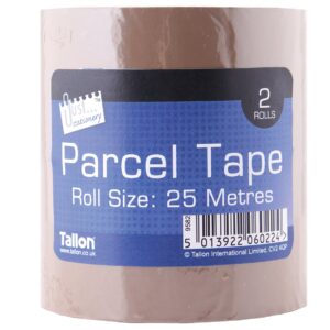 just stationery 25m parcel tape (roll of 2)