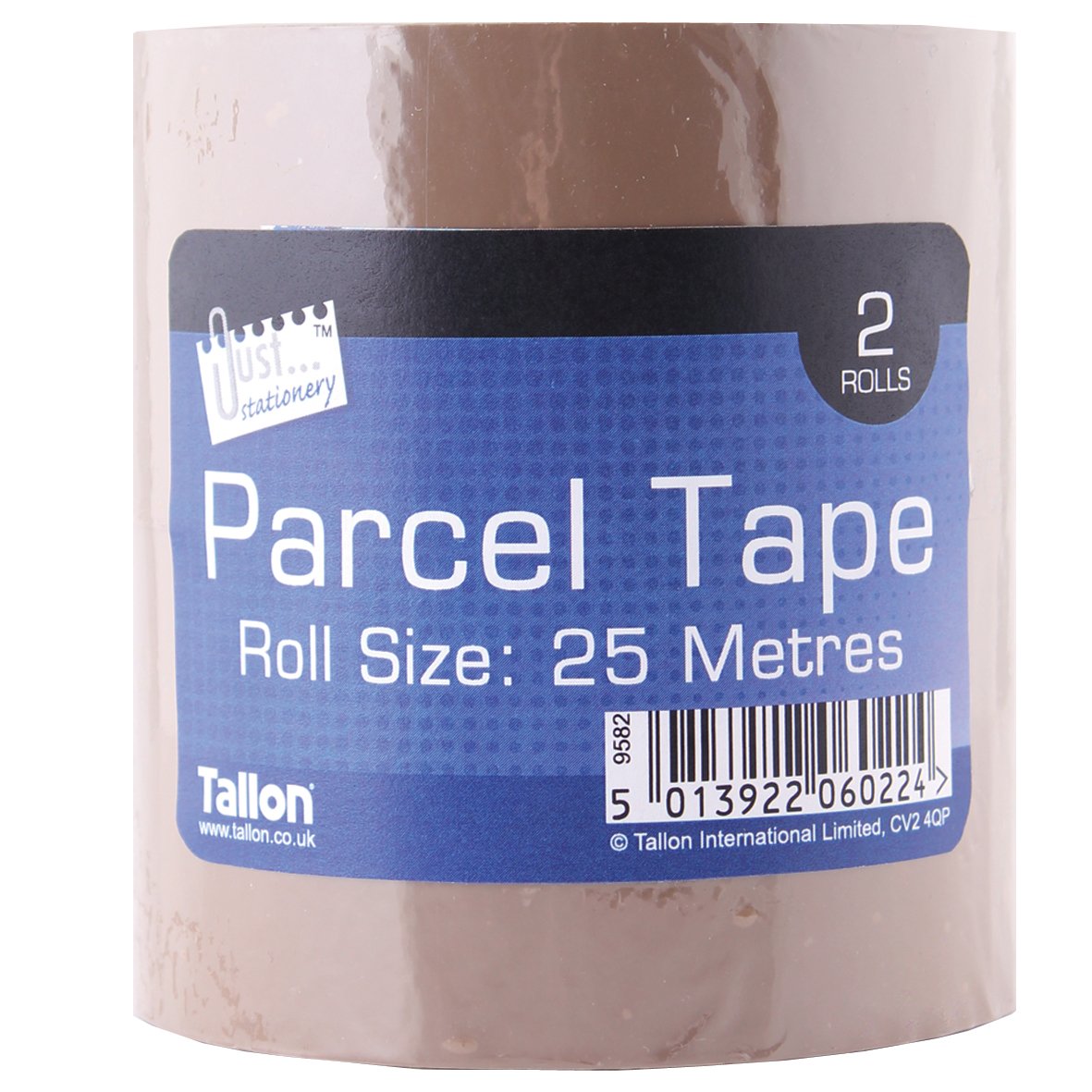 Just Stationery 25m Parcel Tape (Roll of 2)