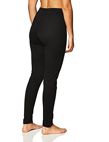 Duofold Women's Mid Weight Wicking Thermal Leggings, Black, X Large