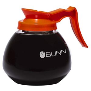 bunn - bun424010101 424010101 12-cup glass coffee decanter, orange (42401.0101)