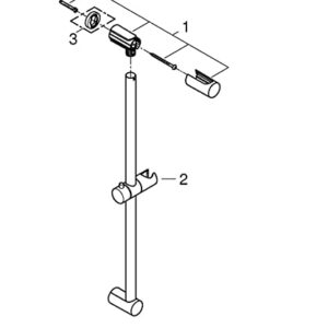 Grohe 27521000 New Tempesta Cosmopolitan 24 In. Shower-Bar, Starlight Chrome