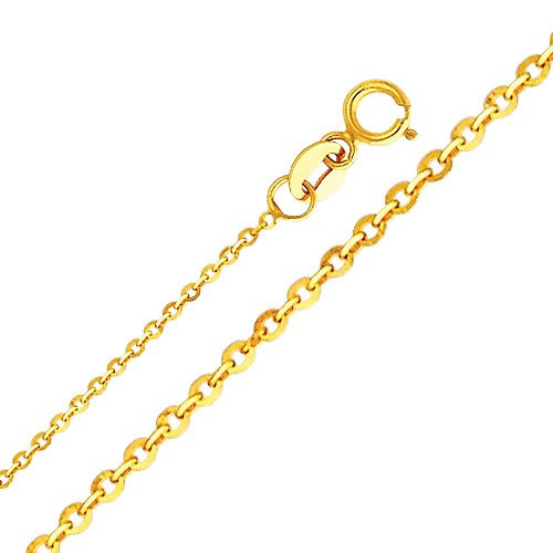 The World Jewelry Center 14k REAL Tri Color Gold Flower in Heart Pendant with 1.2mm Cable Chain Necklace - 22"