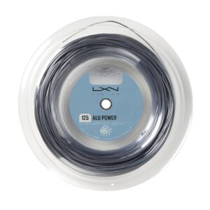 luxilon alu power 125 tennis string - 100m reel, silver