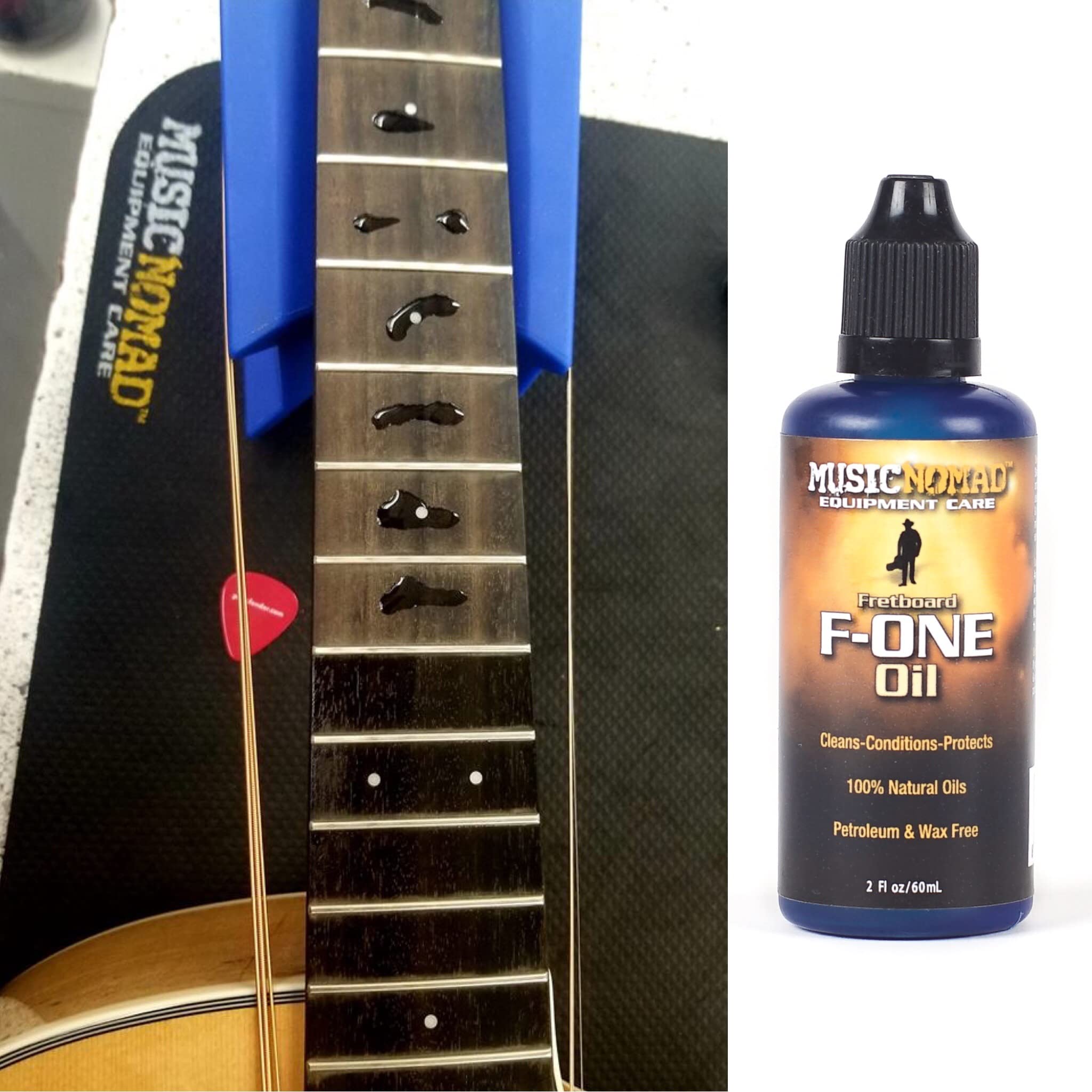 MusicNomad F-ONE Fretboard Oil Cleaner & Conditioner 2 oz (MN105)