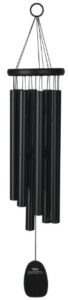 woodstock chimes signature collection, gregorian chimes, alto (27'') black, inspirational and memorial wind chimes for outdoor, patio, home or garden décor (gabb)