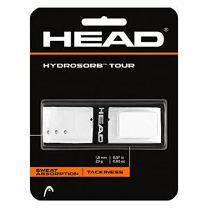 head hydrosorb tour white tennis racquet replacement grip