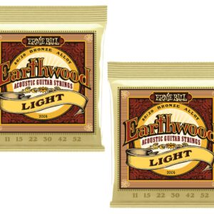 Ernie Ball Acoustic Guitar Strings - Earthwood 2006 80/20 - XL - 10-50 - 2 Pack