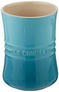 le creuset stoneware utensil crock, 1 qt., caribbean