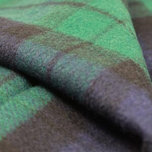 Biddy Murphy 100% Irish Lambswool Plaid Scarf, Soft & Warm, Celtic Tartan Pattern, Blackwatch