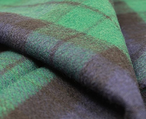 Biddy Murphy 100% Irish Lambswool Plaid Scarf, Soft & Warm, Celtic Tartan Pattern, Blackwatch