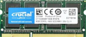 crucial ram 8gb ddr3 1600 mhz cl11 laptop memory ct102464bf160b