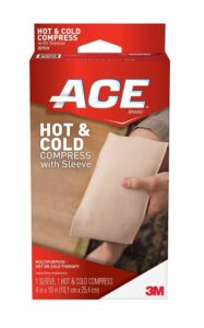 ace compression knee brace with side stabilizer, recommended for hyperextension and meniscus injuries, money back guarantee