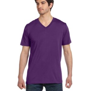 Bella + Canvas Unisex Jersey Short-Sleeve V-Neck T-Shirt 2XL TEAM PURPLE