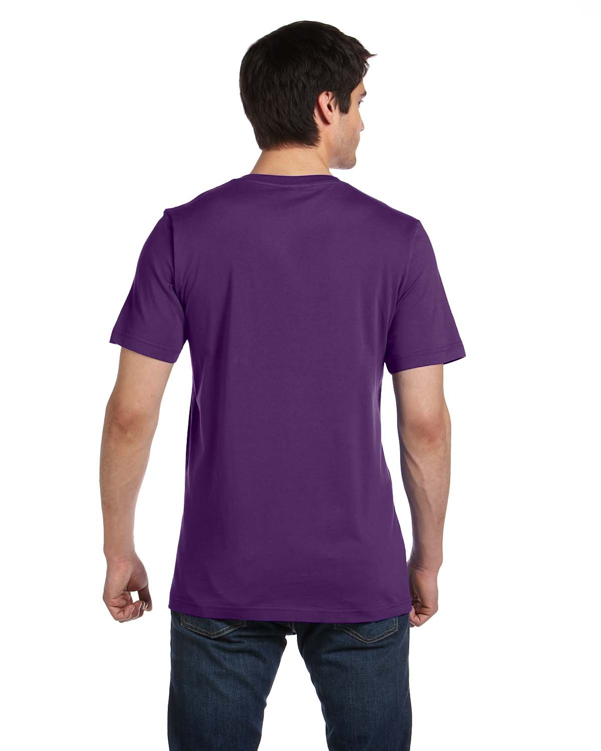 Bella + Canvas Unisex Jersey Short-Sleeve V-Neck T-Shirt 2XL TEAM PURPLE