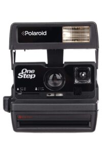 polaroid 600 one step instant camera with 600 electronic flash