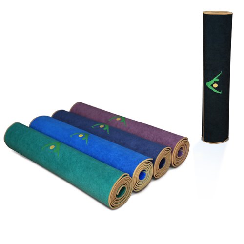 AURORAE Synergy 2in1 Hot Yoga Mat with integrated Non Slip Microfiber Towel. No Slipping No Bunching/Odor Patent Protected, Machine Washable