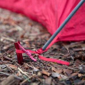 MSR Groundhog Tent Stake Kit, 6-Pack, Regular - 7.5-Inch , Red