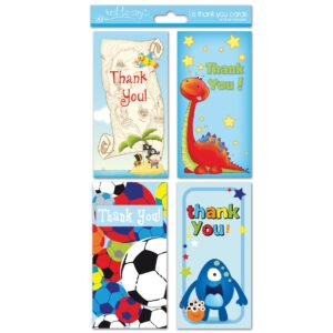 tallon just to say boy 4 design thank you card, 4400