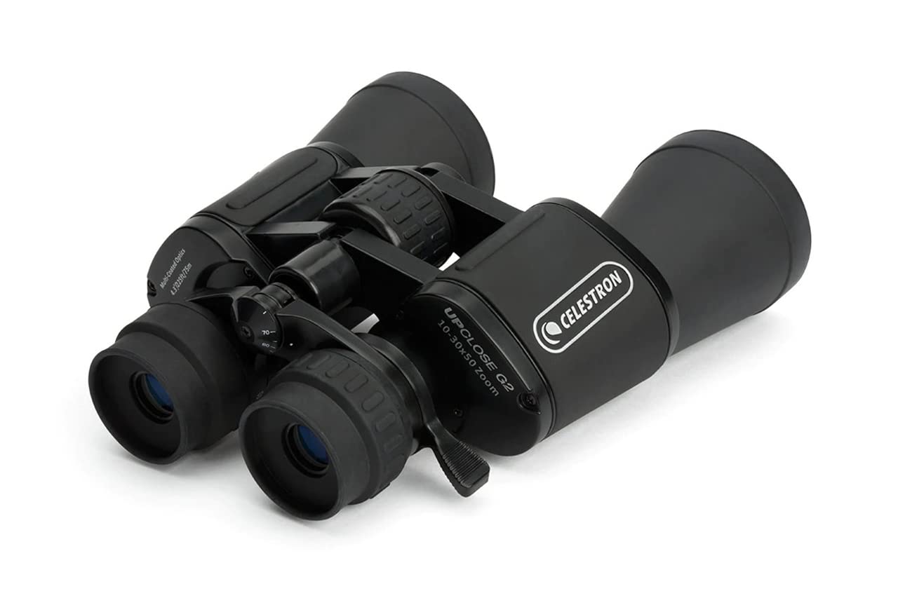 Celestron – UpClose G2 10–30x50 Binocular – 10-30x Zoom Binoculars for Beginners – Multi-coated Optics for Bird Watching, Wildlife, Scenery and Hunting – Porro Prism – includes Soft Carrying Case