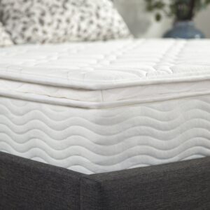 Zinus Ultima Comfort Spring Mattress, King, White