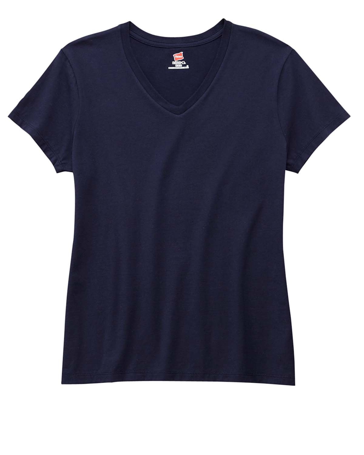 Hanes Womens Classic Athletic-t-shirts, Deep Navy, Large US