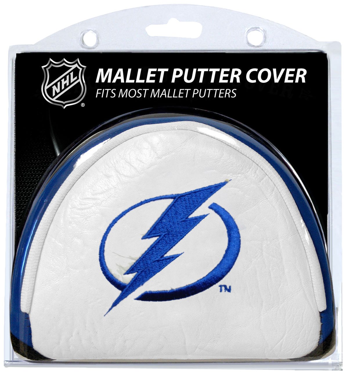 Team Golf NHL Tampa Bay Lightning Golf Mallet Putter Cover Golf Club Mallet Putter Headcover, Fits Most Mallet Putters, Scotty Cameron, Daddy Long Legs, Taylormade, Odyssey, Titleist, Ping, Callaway