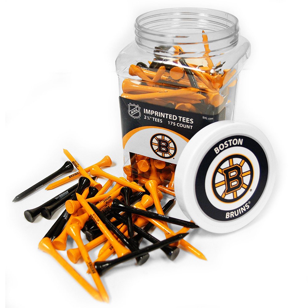 Team Golf NHL Boston Bruins Jar Of 175 Golf Tees 2-3/4" Golf Tees, 175 Pack, Regulation Size, Multi Team Colors