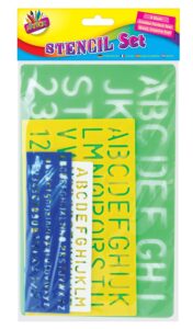 the art boxartbox stencil - assorted colours (set of 4)