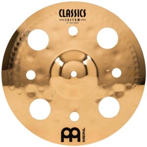 meinl 12" trash splash cymbal with holes - classics custom brilliant - made in germany, 2-year warranty (cc12trs-b)