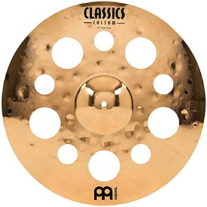 meinl 18" trash crash cymbal with holes - classics custom brilliant - made in germany, 2-year warranty (cc18trc-b)