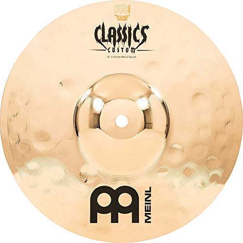 Meinl 10" Splash Cymbal - Classics Custom Extreme Metal - Made in Germany, 2-YEAR WARRANTY (CC10EMS-B)