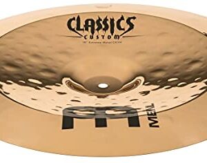 Meinl 18" China Cymbal - Classics Custom Extreme Metal - Made in Germany, 2-YEAR WARRANTY (CC18EMCH-B)