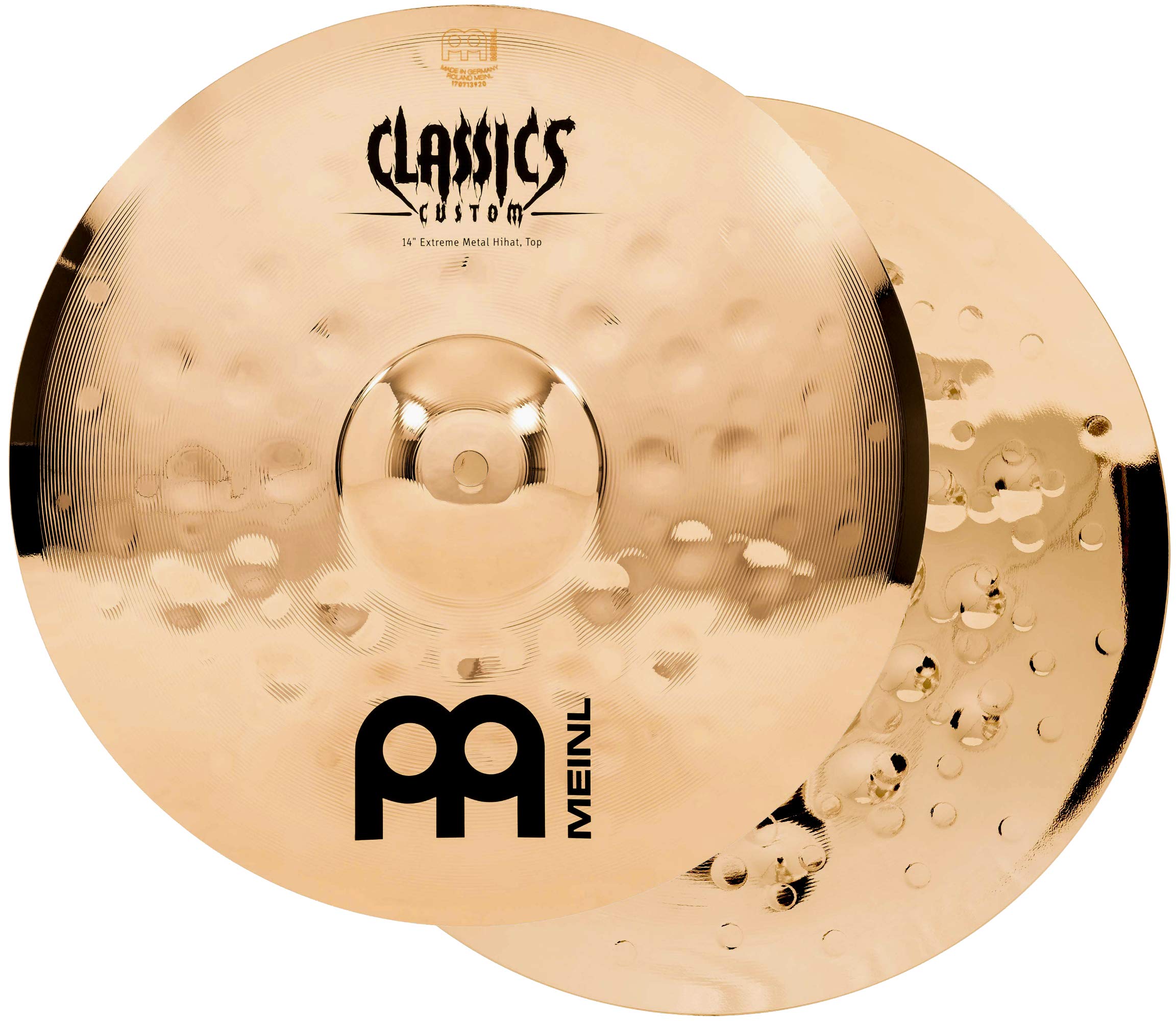 Meinl Cymbals CC-EM480 Classics Custom Extreme Metal Cymbal Box Set Pack with 14" Hi Hat, 18" Crash, 20" Ride (VIDEO)