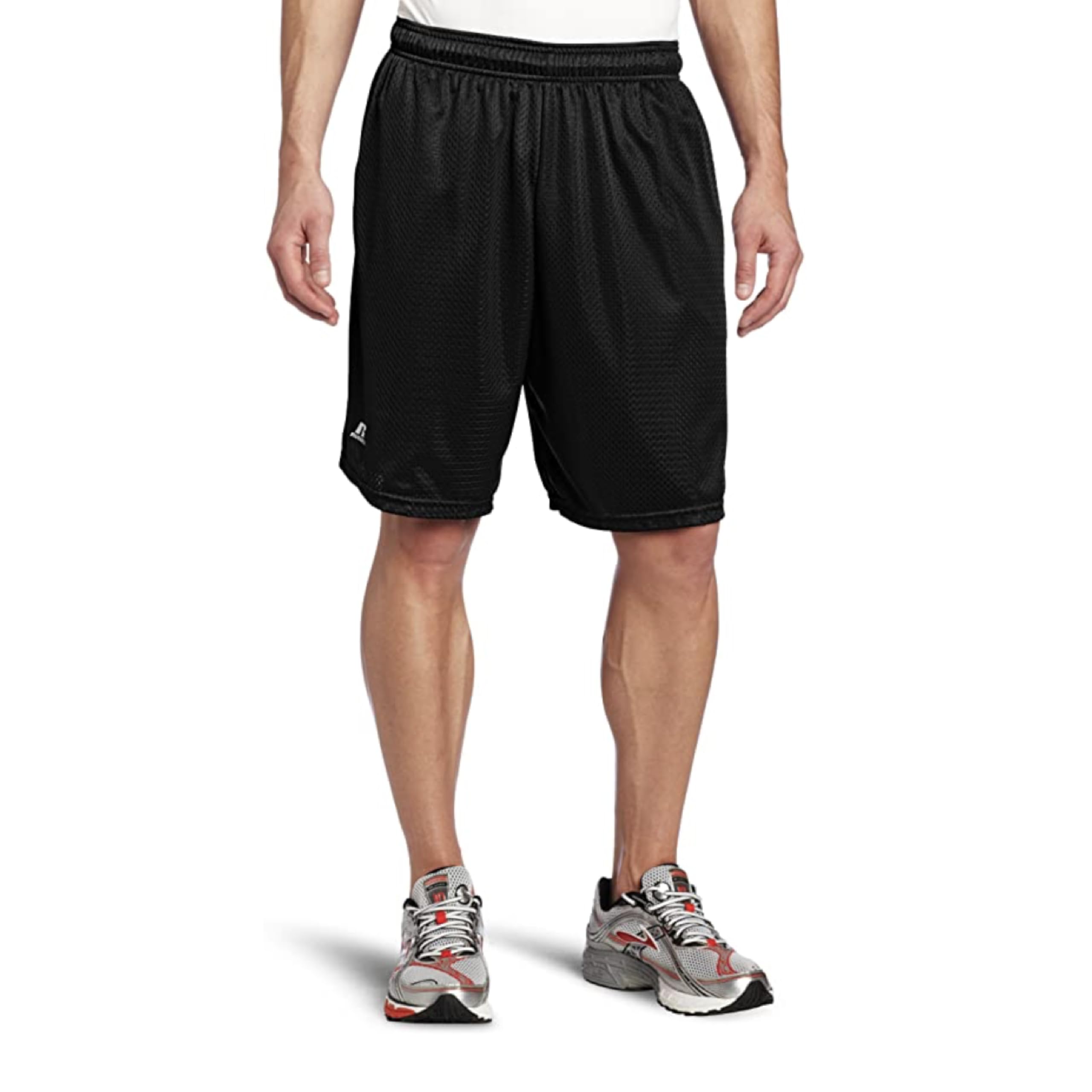 Russell Athletic Mens Mesh Pocket Short, Black, XX-Large US