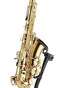 Hercules Stands DS630BB Alto/Tenor Saxophone Stand with Auto Grip, Black