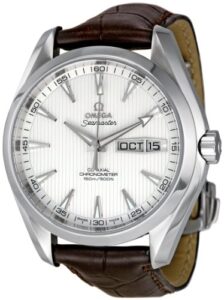 omega men's 231.13.43.22.02.001 aqua terra silver dial watch