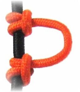 superloop 5 feet cir-cut archery bowstring release d nocking loop - .093" 2.4mm (multi colors) (neon orange)