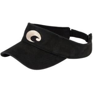 costa cotton visor, black