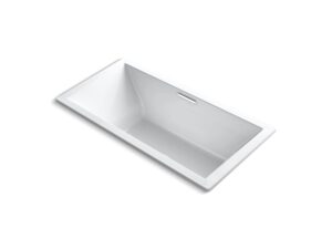 kohler k-1834-0 underscore rectangle 72-inch x 36-inch drop-in bath with center drain, white