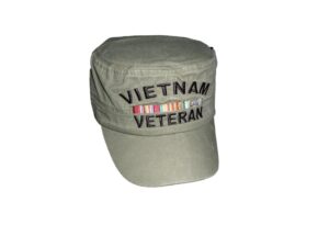 vietnam veteran flat top od green low profile cap