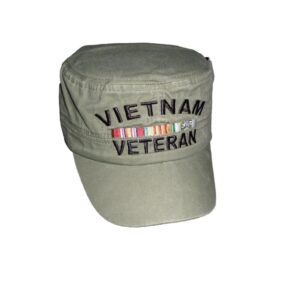 Vietnam Veteran Flat Top OD Green Low Profile Cap