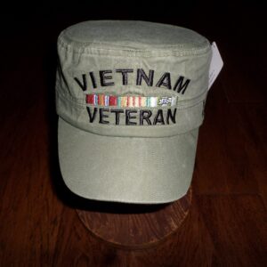 Vietnam Veteran Flat Top OD Green Low Profile Cap