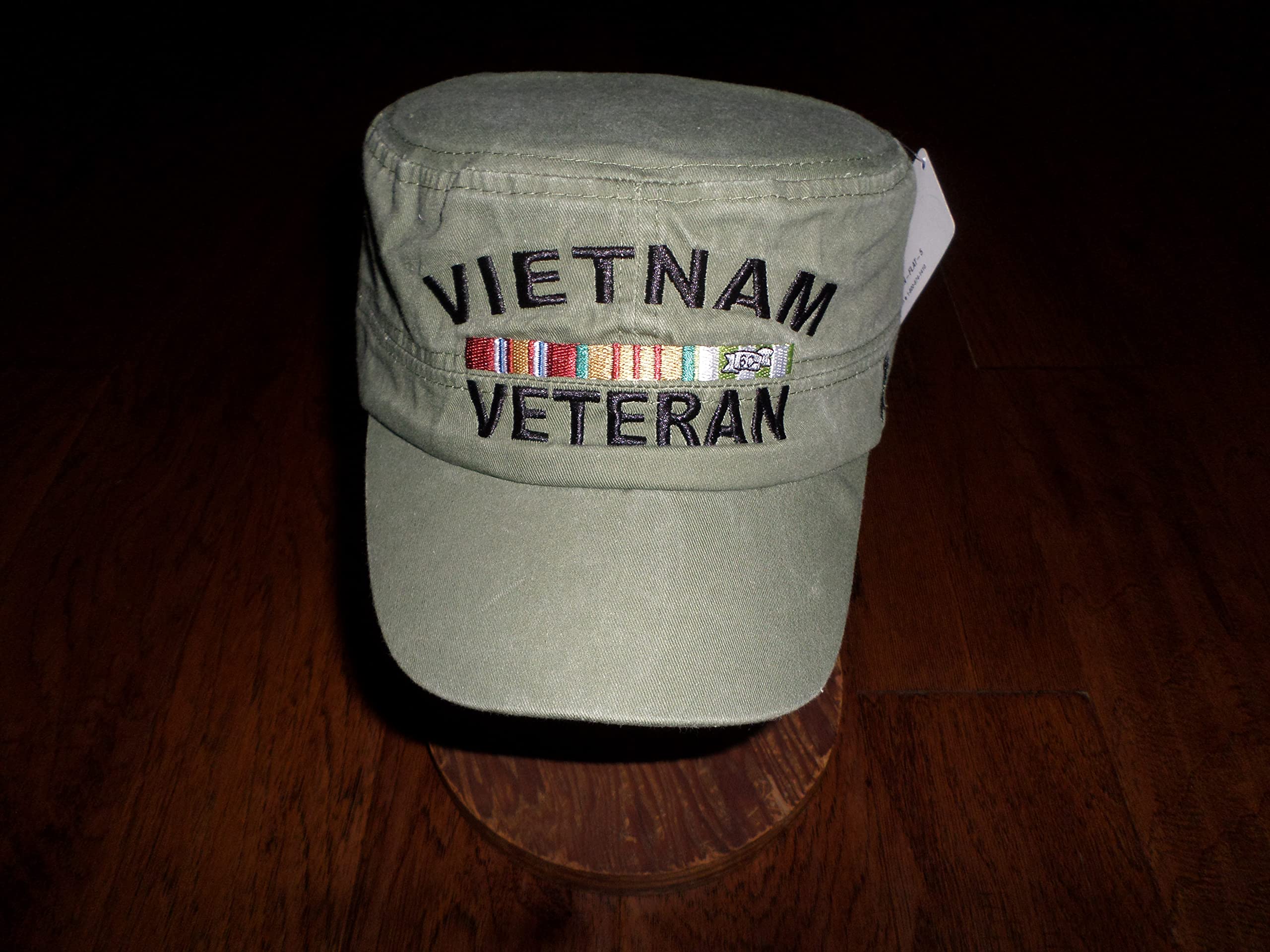 Vietnam Veteran Flat Top OD Green Low Profile Cap